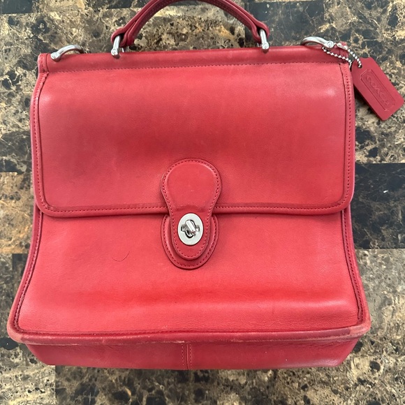 Coach | Bags | Vintage Red Coach Willis Bag | Poshmark
